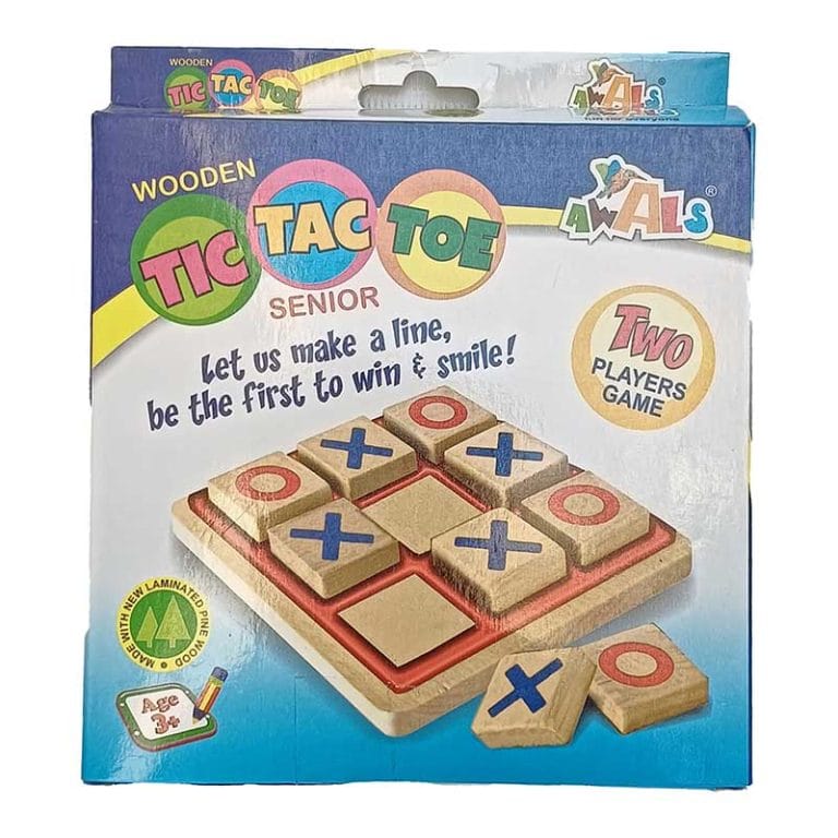 Wooden TIC TAC TOE Game - AWALS - TOYS & GIFTS